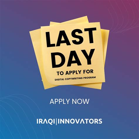 Iraqi Innovators On Linkedin Applynow Readytowrite