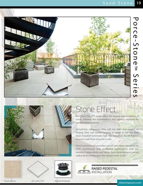 Tile Tech Pavers Catalogs Porcelain Catalog Arcat