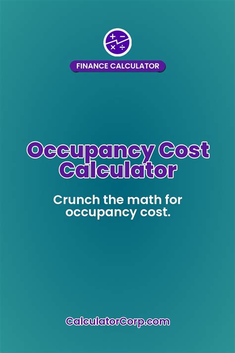 Occupancy Cost Calculator