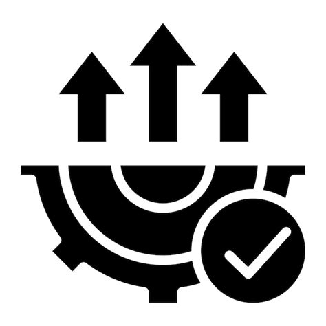 Premium Vector Manufacturing Efficiency Icon Vector Image Can Be Used