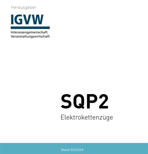 SQP2 Elektrokettenzüge - isdv e.V.