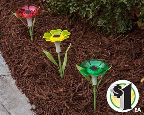 Solar Flower Lights From Dollar Tree
