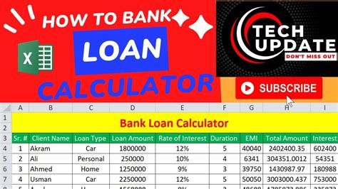 How To Calculate Bank Loan Loan Calculator Bank Loan