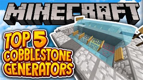 Top 5 Minecraft Skyblock Cobblestone Generators Youtube