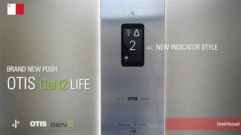 Brand New Otis Gen2 Life Elevator Hotel Rosseli Valletta Mt Youtube