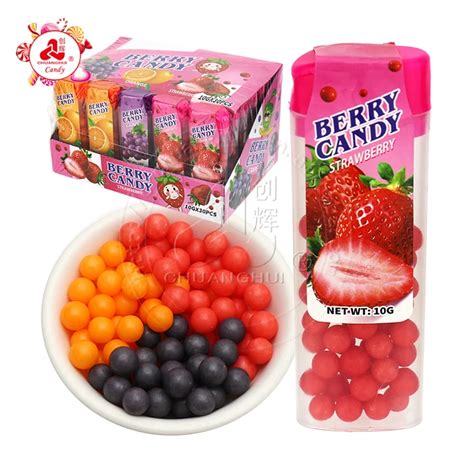 Supply Fruity Round Ball Berry Candy In Lighter Shaped Bottle Ch N596 Wholesale Factory