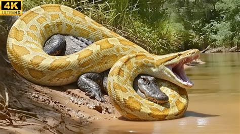 Wildlife Of The Amazon Rainforest When A Crocodile Confronts A Giant