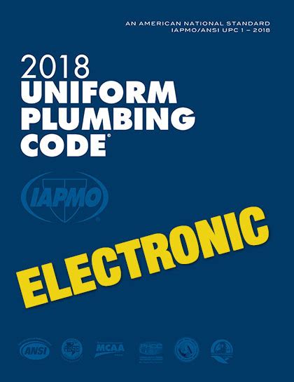2018 Uniform Plumbing Code Ebook Iapmo Online Store