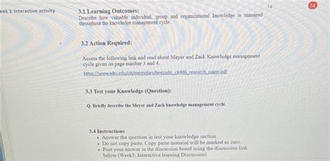 Solved 3 1 Learning Outcomes Describe How Valuable