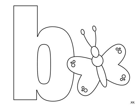 Alphabet Letter B Coloring Pages