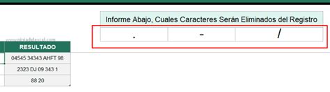 Plantilla Para Eliminar Caracteres En Excel Ninja Del Excel