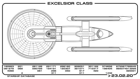 Excelsior Class Prototype Line Art By Valdore17 On Deviantart