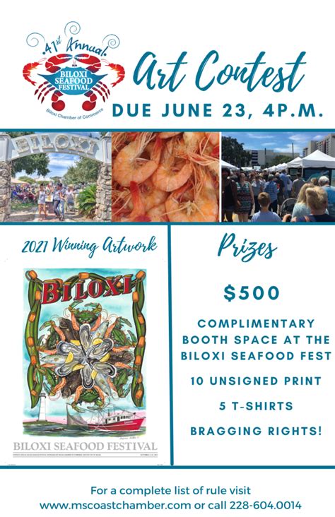 Biloxi Chamber Of Commerces 41st Annual Biloxi Seafood Festival Poster