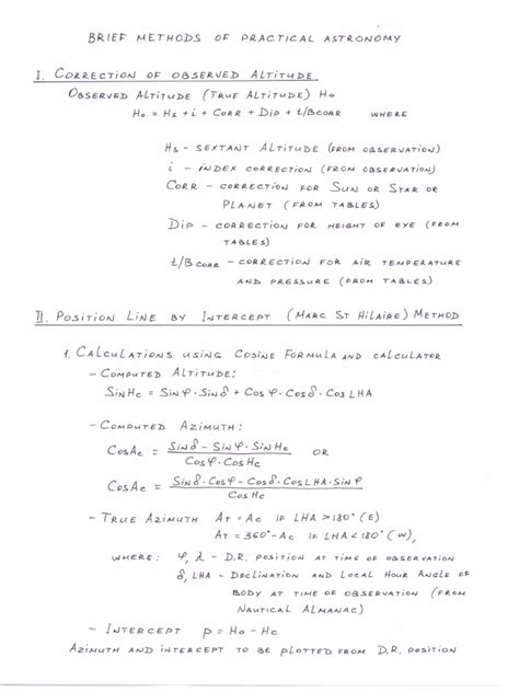 Methods Of Practical Astronomy Pdf