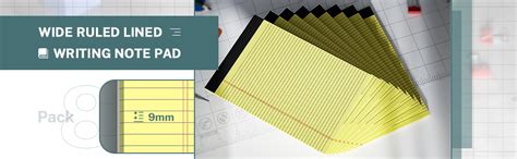 Yellow Note Pads 85 X 11 Yellow Legal Notepads Wide