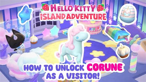 How To Unlock Corune As A Visitor 🦄💫💜 Hello Kitty Island Adventure