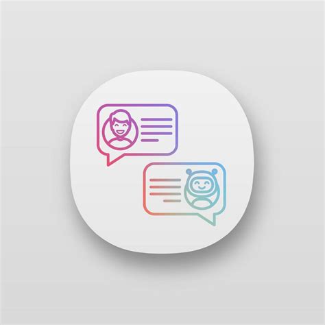 Support Chatbot App Icon UI UX User Interface Talkbot Online Virtual Assistant Chat Bot