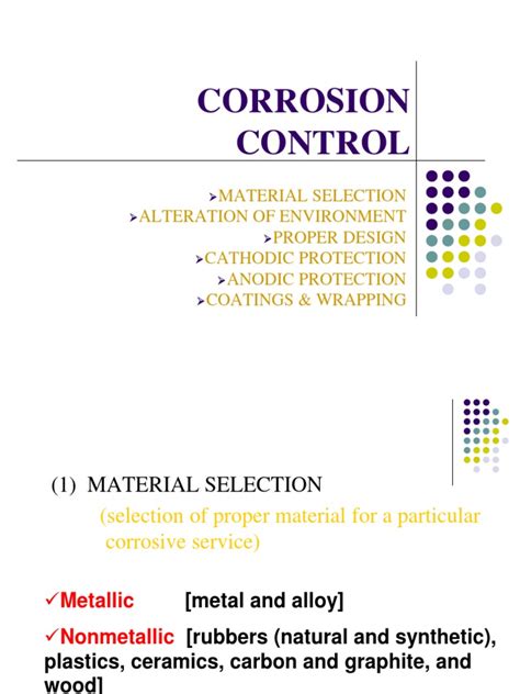 Material Selection For Corrosion Control Pdf Corrosion Fracture