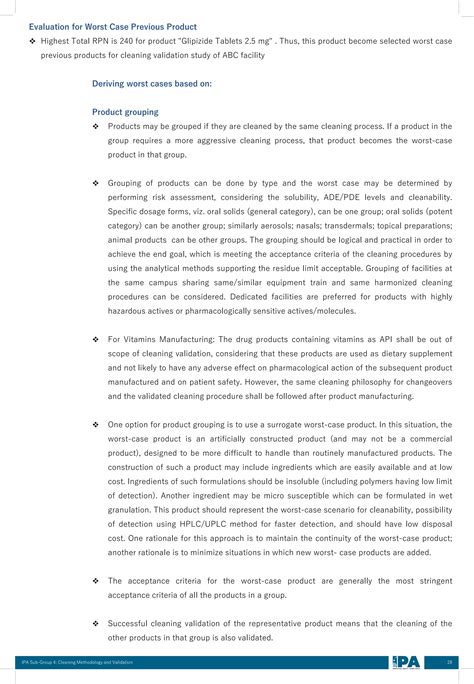 Cleaning Methodology And Validation Pdf