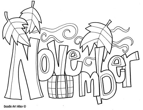 Months Of The Year Coloring Pages Classroom Doodles