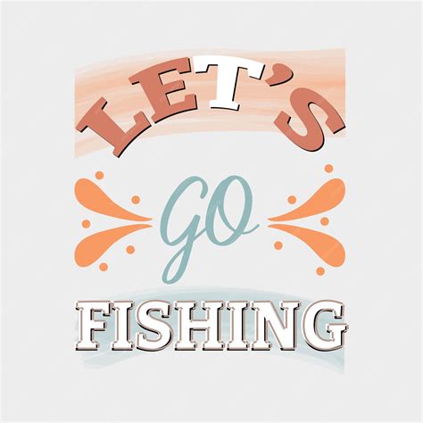 Letras De Pesca Vector Premium