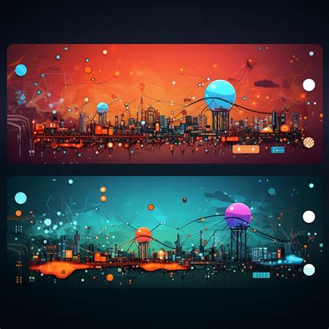 Premium Ai Image Set Of Internet Of Things Iot Connectivity Tech Banner Ads Intercon Flat 2d Premium Ai Image Set Of Internet Of Things Iot Connectivity Tech Banner Ads Intercon Flat 2d