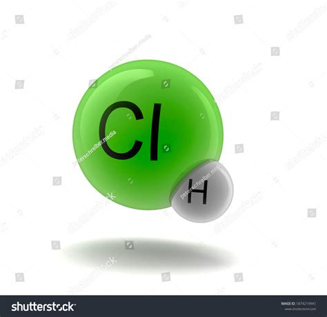 Hydrogen Chloride Molecular Structure On White Stock 57 Off