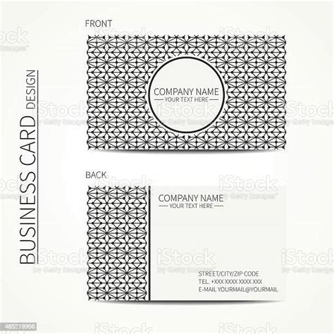 Business Card Template With Triangle For Your Design Business Card