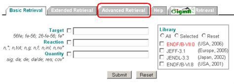 Evaluated Nuclear Data File Endf Help
