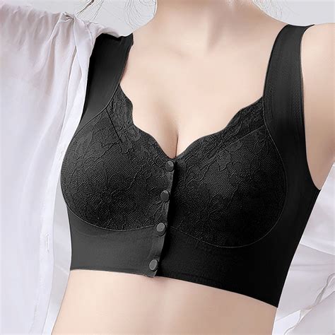 Hauaitttt Women Thin Seamless Vest Soft Support Large Chest Small Half