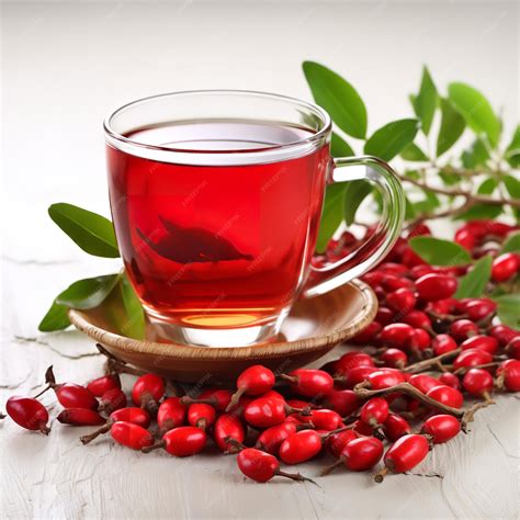 Premium Photo Mouth Watering Chinese Wolfberry Tea Isolated On White