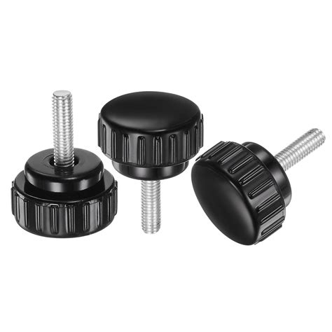 Uxcell 20pcs M5 X 15mm Male Thread Knurled Knobs Thumb