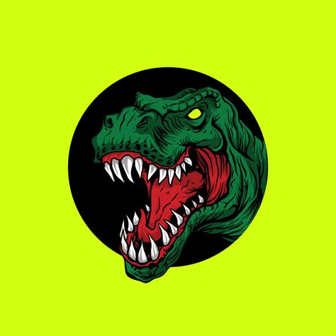 Vektor Of The T Rex Head Ilustration 5490159 Vector Art At Vecteezy
