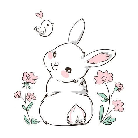 Cute Bunny Drawing Images Free Download On Freepik
