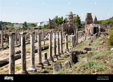 Perga Greek Perge Ancient City Of Pamphylia Antalya Turkey 1209 Bc