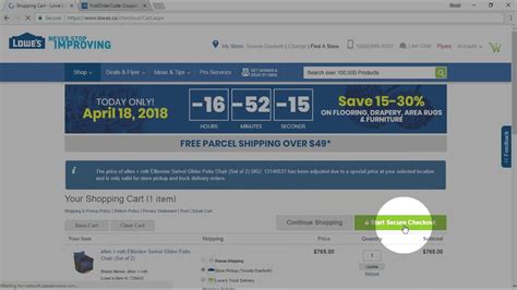 How To Apply Lowes Coupon Code Youtube
