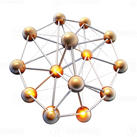 magnificent abstract a network of interconnected nodes glowing with