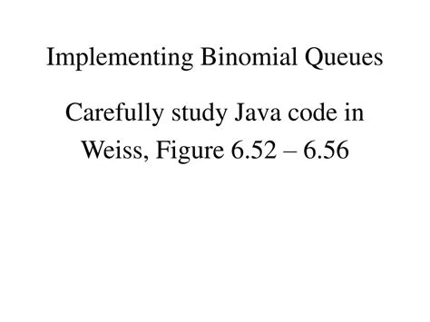 Ppt Binomial Queues Powerpoint Presentation Free Download Id1069308