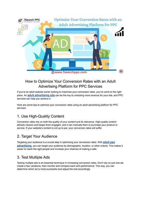 How To Optimize Your Conversion Rates With An Adult Advertising