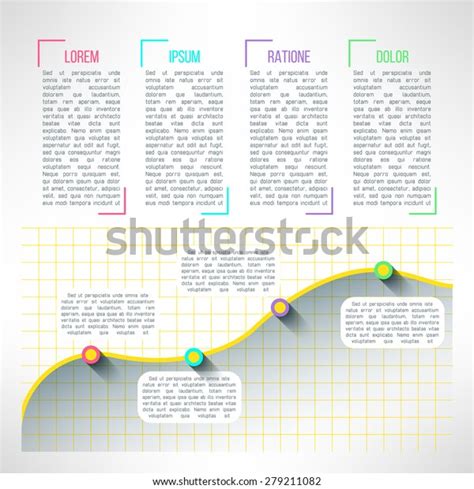 Vector Graph Infographic Template Chart Diagram Stock Vector Royalty Free Shutterstock