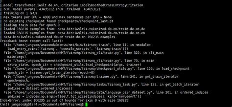 Index Error Index Out Of Bounds In Language Pair Dataset Py Issue Facebookresearch