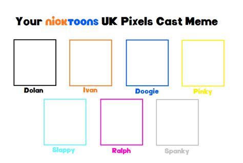 Your Nicktoons Uk Pixels Era Cast Meme Template By Alexpasley On Deviantart