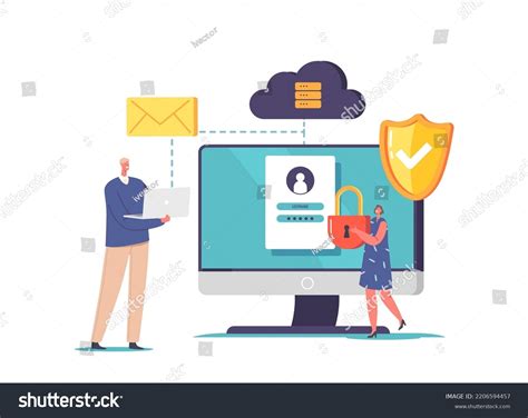Personal Data Safety Internet Computer Account Stock Vector Royalty Free Shutterstock