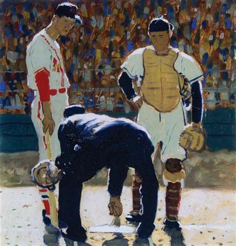 Norman Rockwell Umpire Study 1960 Musenews3 14 14nr