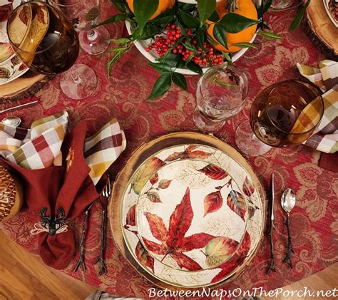A Cozy Autumn Table With A Nandina Pumpkin Centerpiece On This Chilly