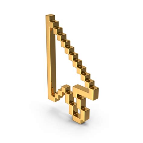 Golden Pixelated Arrow 3d Object 2298843409 Shutterstock