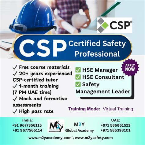 Csp Course Online Certified Safety Professional Training