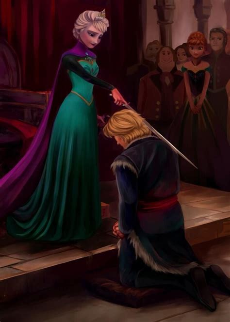 Kristoff Being Knighted By Elsa Rfrozen