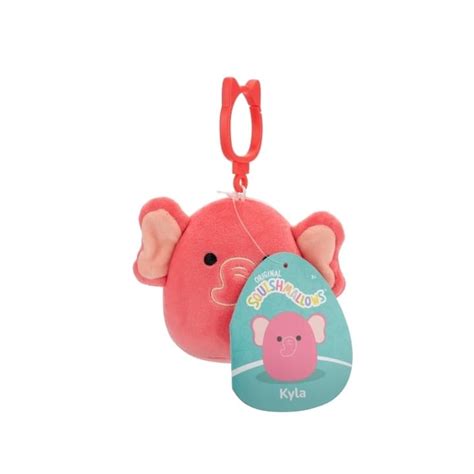 Squishmallows 9 Cm P22 Clip On Kyla Pink Elephant Elgiganten