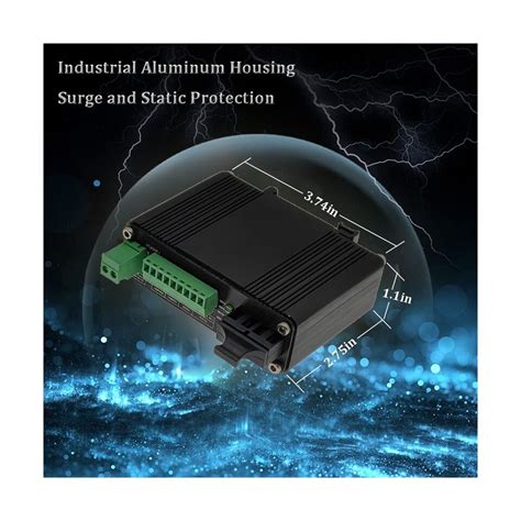 Industrial Serial Rs232 Rs485 Rs422 To Fiber Converter Bidirectional High Spe Ebay